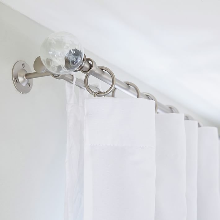 Classic Steel Rod – Brushed Nickel | Window Hardware | Pottery Barn Teen