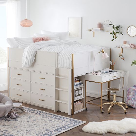 Piper Acrylic Desk Chair | Pottery Barn Teen