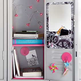 Peace Garden Locker Locker Mirror & Pocket Organizer | Locker ...