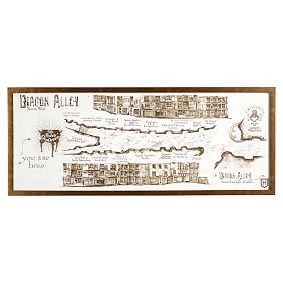 HARRY POTTER™ Framed DIAGON ALLEY™ Art, 40"x16" | Wall Prints | Pottery ...