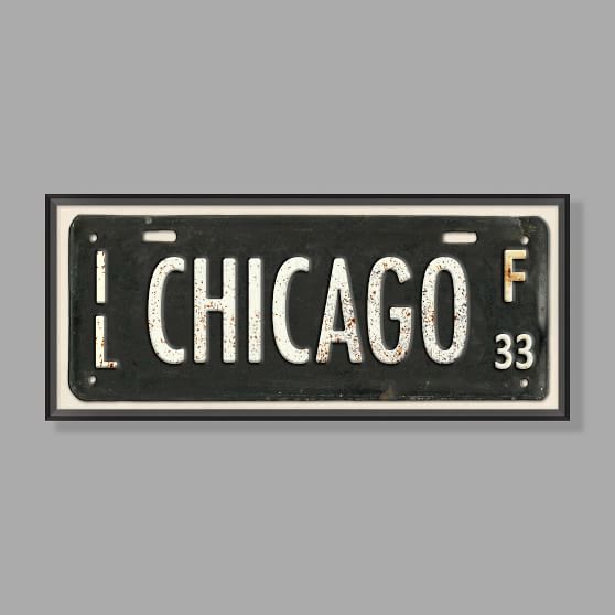 Chicago Framed Art, 33.25"x14.25" | Wall Prints | Pottery Barn Teen