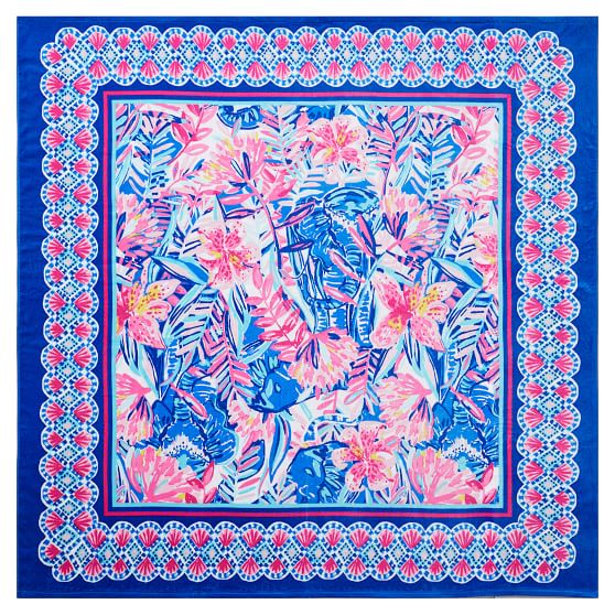 Lilly Pulitzer Slathouse Soiree Double Wide Teen Beach Towel | Pottery ...