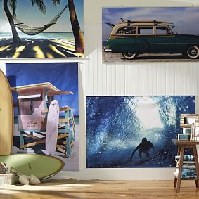 Lifeguard Station Wall Mural | Wall Decor | Pottery Barn Teen