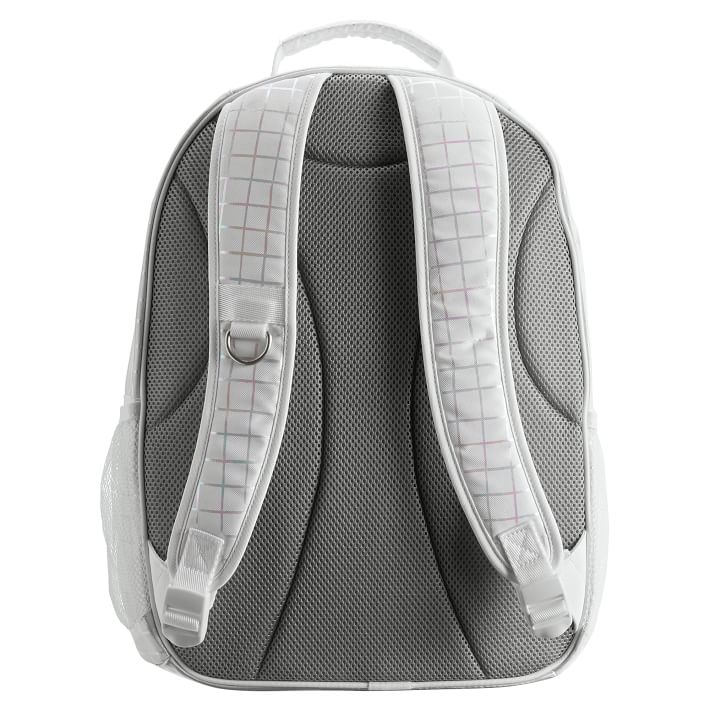 Iridescent Grid White Teen Backpack | Pottery Barn Teen