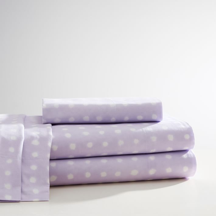 Watercolor Dot Girls Sheets | Pottery Barn Teen