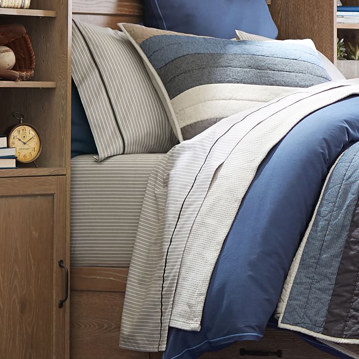 Oxford Stripe Boy's Sheet Set | Pottery Barn Teen