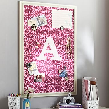 Mini Dot Framed Pinboard – Pink Magenta | Wall Organizers | Pottery ...