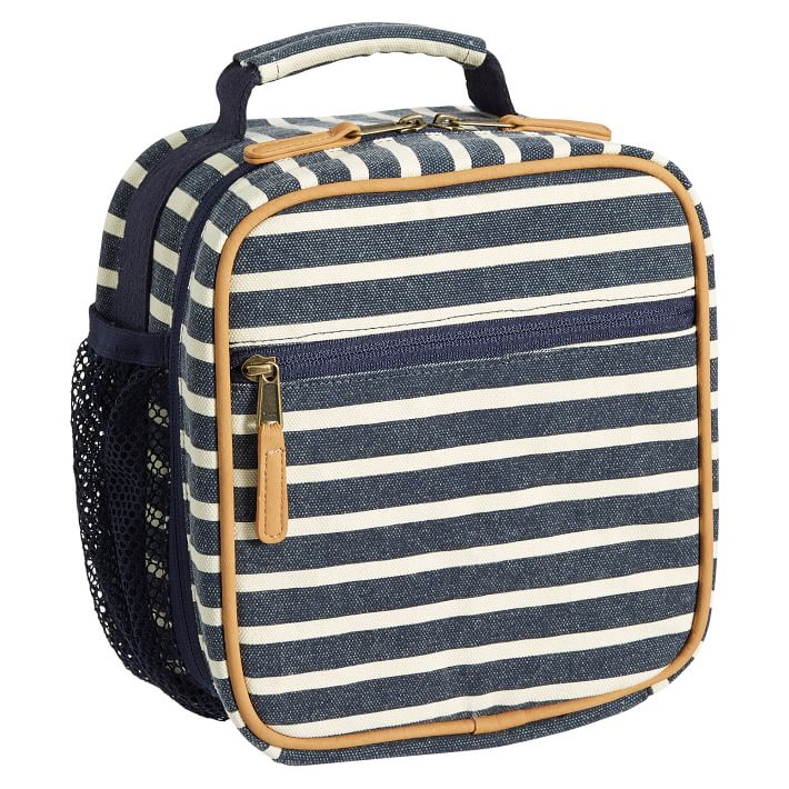 Northfield Navy Stripe Classic Lunch Box For Teens | Pottery Barn Teen