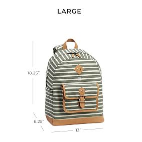 Olive Stripe Teen Backpack | Pottery Barn Teen