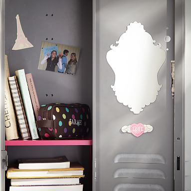 Ornate Magnetic Locker Mirror | Locker Decorations | Pottery Barn Teen