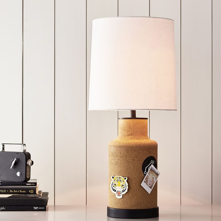 Cork Base Table Lamp | Teen Lamp | Pottery Barn Teen