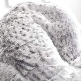 Gray Leopard Leanback Lounge Chair | Pottery Barn Teen
