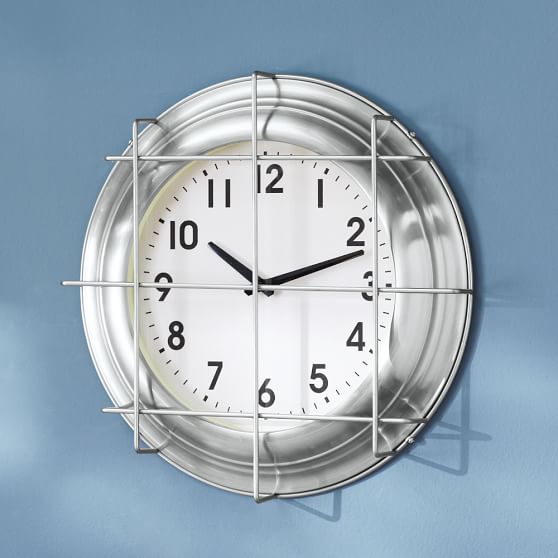 Metal Cage Wall Clock | Teen Decor Sale | Pottery Barn Teen