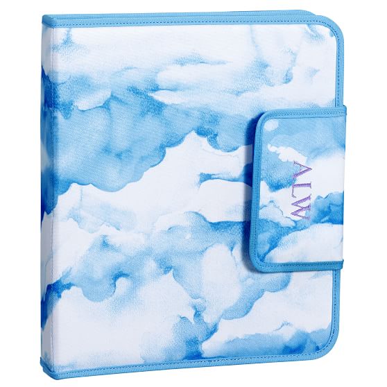 Blue Clouds Binder For School | Pottery Barn Teen