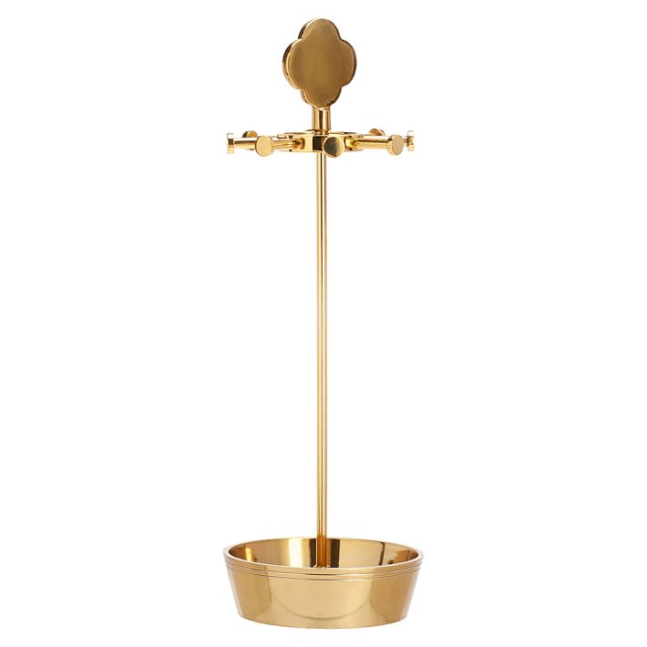 Gold Laurel Necklace Stand | Jewelry Storage | Pottery Barn Teen