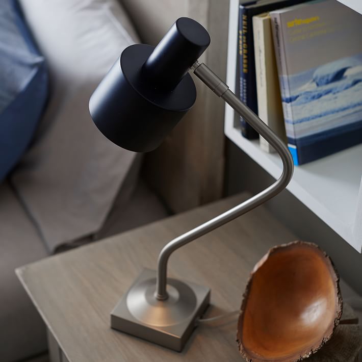 Nickel Two-Toned Task Lamp | Teen Lamp | Pottery Barn Teen
