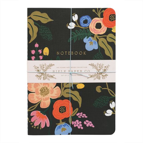 Rifle Paper Co. Lively Floral Stitched Notebooks | Desk Accessories ...