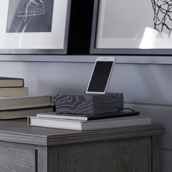 Classic Wooden Bedside Tech Stand | Tech Accessories | Pottery Barn Teen