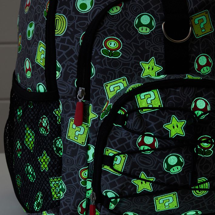 Super Mario™ Gear-Up Glow-in-the-Dark Recycled Backpack | Pottery Barn Teen