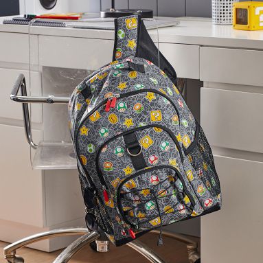Super Mario™ Gear-Up Glow-in-the-Dark Recycled Backpack | Pottery Barn Teen