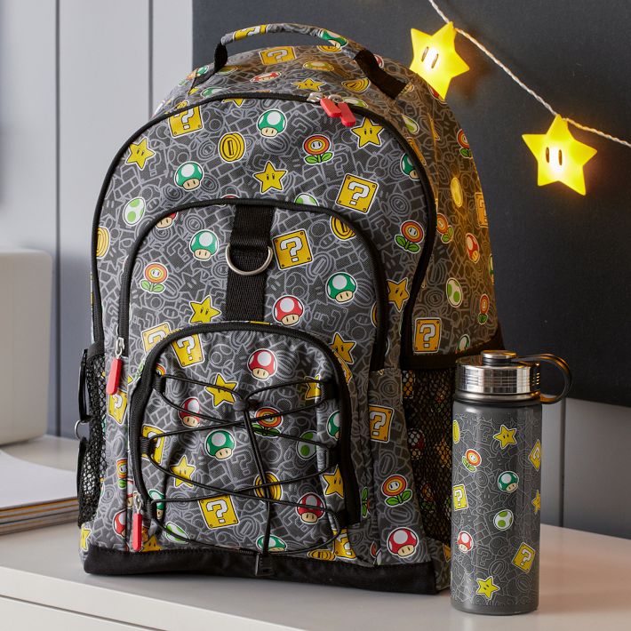 Super Mario™ Gear-Up Glow-in-the-Dark Recycled Backpack | Pottery Barn Teen