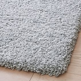 Light Gray Performance Luxe Shag Rug | Teen Rug | Pottery Barn Teen