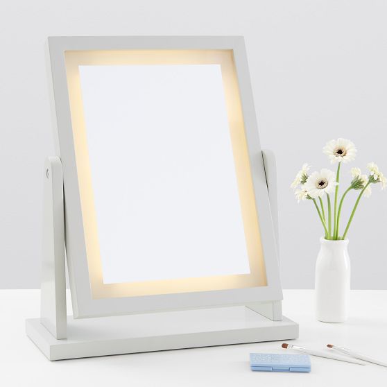 Elle Lacquer Light Up Mirror | Pottery Barn Teen