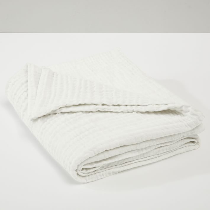 Super Soft Muslin Throw Blanket | Pottery Barn Teen