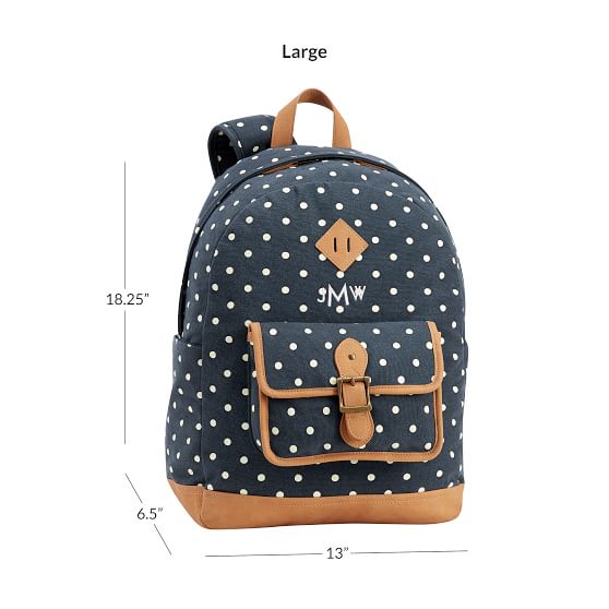 Navy Dot Teen Backpack | Pottery Barn Teen