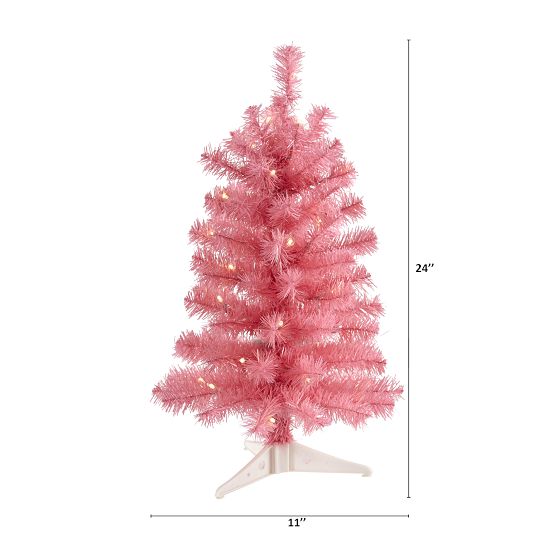 Mini Pink Christmas Tree | Pottery Barn Teen