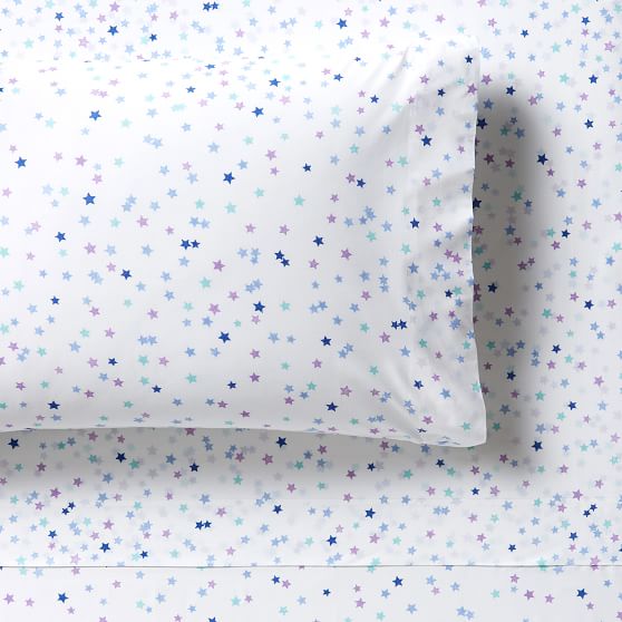 Clustered Stars Organic Percale Sheet Set | Pottery Barn Teen