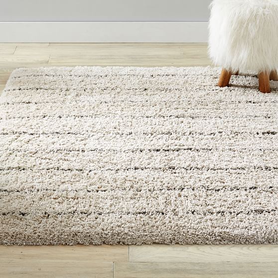 Striped Shag Dorm Rug | Pottery Barn Teen