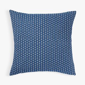 Denim Stitch Euro Pillow Cover | Pottery Barn Teen