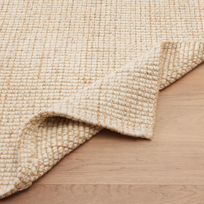 Chunky Natural Wool Jut Rug | Pottery Barn Teen