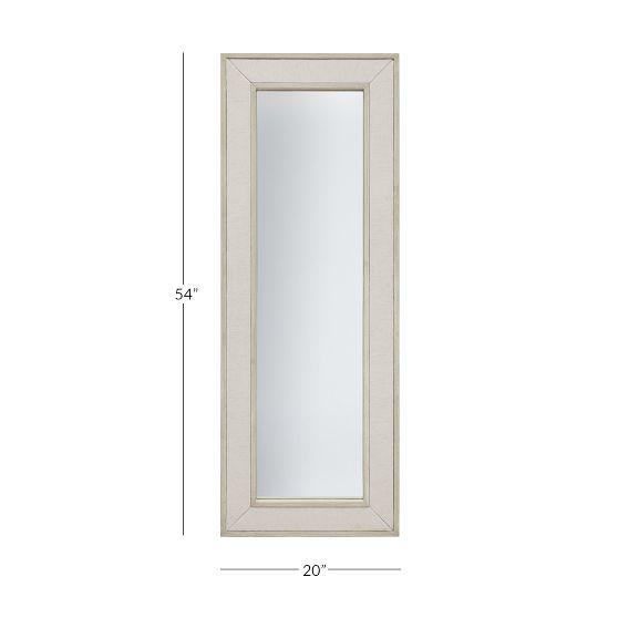 Linen Pinboard Framed Floor Mirror | Pottery Barn Teen
