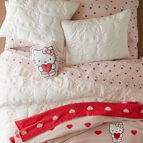 Hello Kitty® Magical Faux-Fur Quilt | Pottery Barn Teen