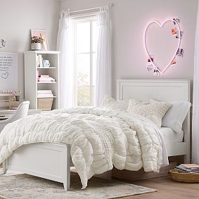 Cream Puff Microfiber Quilt | Pottery Barn Teen