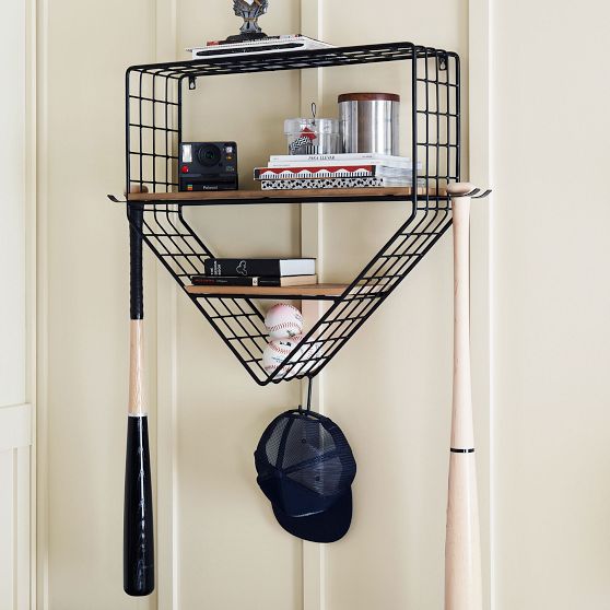 Baseball Home Plate Shelf | Pottery Barn Teen