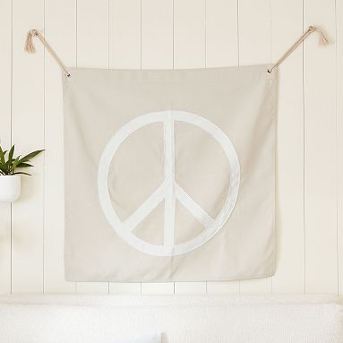 Peace Sign Tapestry | Pottery Barn Teen