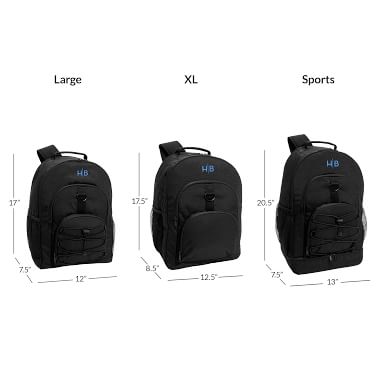 Gear-Up Black Solid Backpack | Pottery Barn Teen