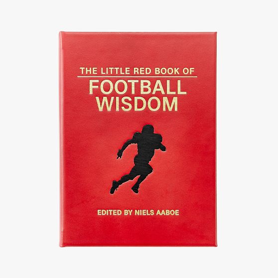 Little Red Book of Football Wisdom Leather-Bound Book | Pottery Barn Teen