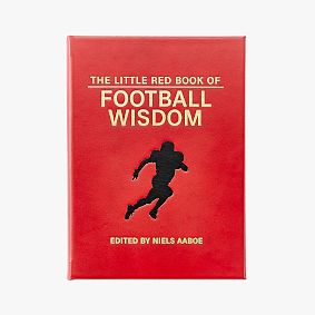 Little Red Book of Football Wisdom Leather-Bound Book | Pottery Barn Teen