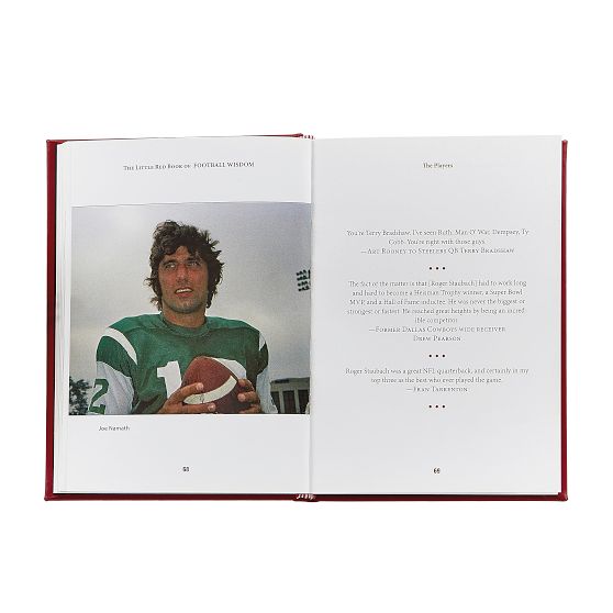Little Red Book of Football Wisdom Leather-Bound Book | Pottery Barn Teen