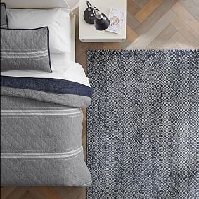 Herringbone Wool Rug | Pottery Barn Teen