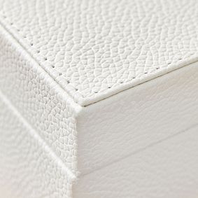 Elliot Leather Storage Box | Pottery Barn Teen