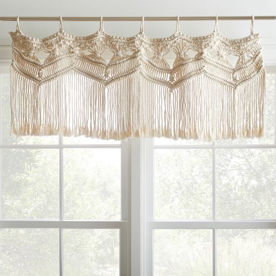 Boho Macrame Valance | Pottery Barn Teen