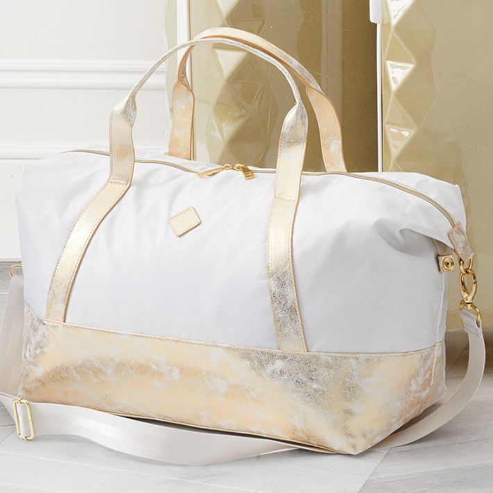 Sleepover Duffle Bag, Gold | Pottery Barn Teen