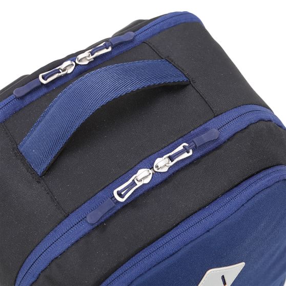 Black/Navy Solid Athletic Recycled Backpack | Pottery Barn Teen