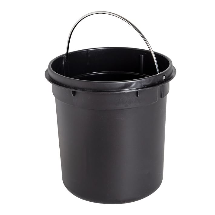 5L Round Stainless Steel Trash Can | Pottery Barn Teen