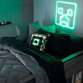 Minecraft™ Creeper LED Light | Pottery Barn Teen
